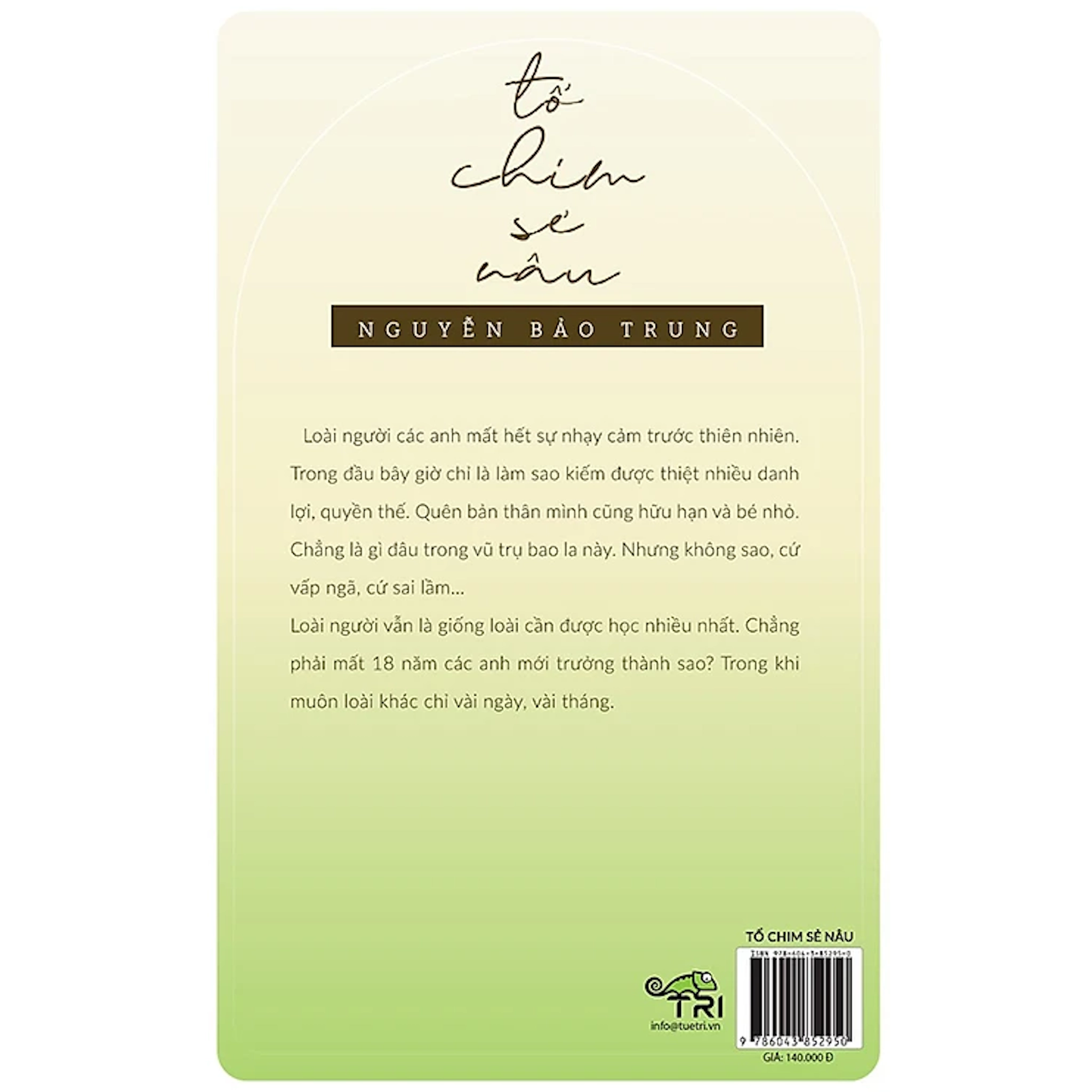 Tổ Chim Sẻ Nâu - Nguyễn Bảo Trung - Sách Việt Nam tại Úc – Viet Book Alley