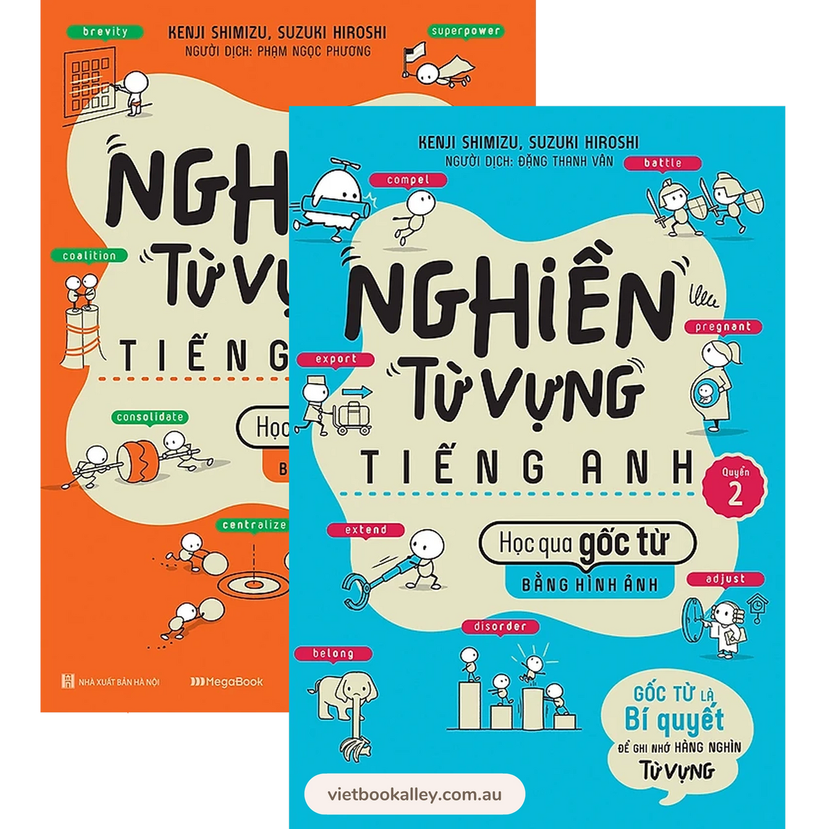 Nghiền Từ Vựng Tiếng Anh (Bộ 2 cuốn) - Kenji Shimizu - Sách Việt AU ...